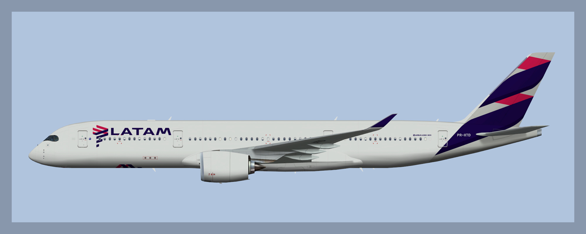 LATAM Brasil Airbus A350-900 Fleet – FSP Model – ATCO Repaints