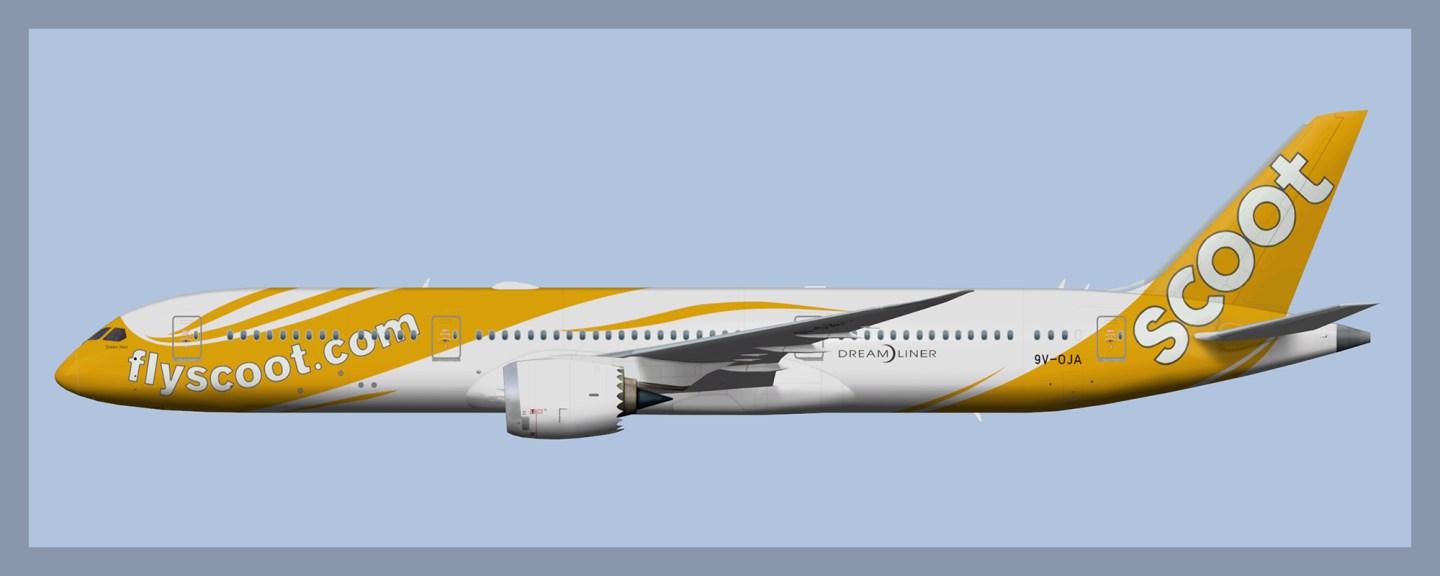 Scoot Boeing 787-9 Fleet – FSP Model – ATCO Repaints
