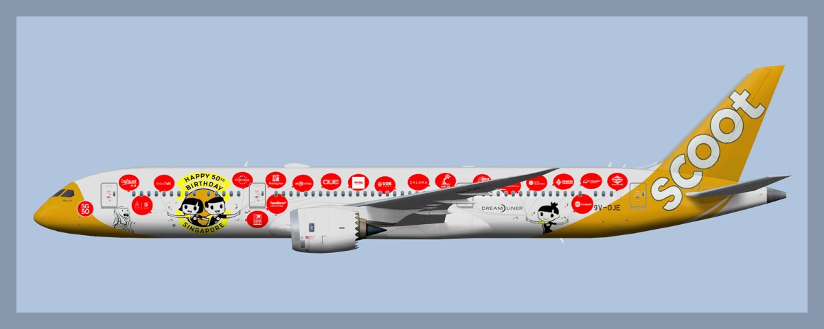 Scoot Boeing 787-9 Fleet – FSP Model – ATCO Repaints