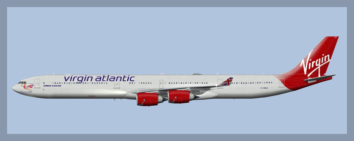 Virgin Atlantic Airbus A340-600 – FSP Model – ATCO Repaints