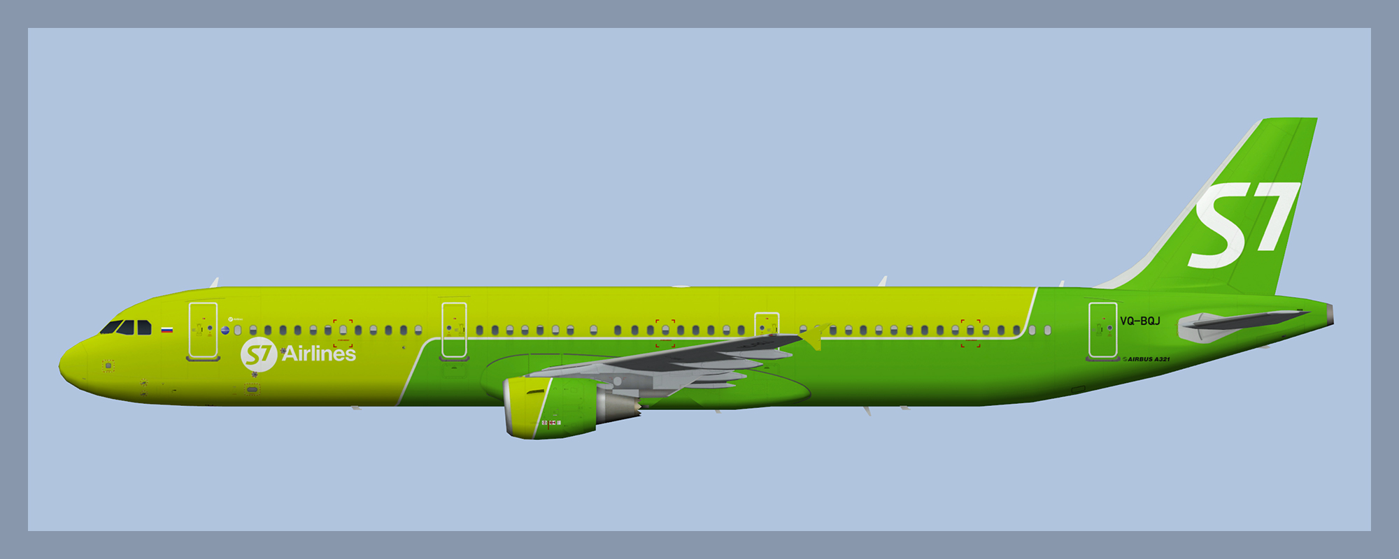 S7 Airlines Airbus A321 NC Fleet – ATCO Repaints