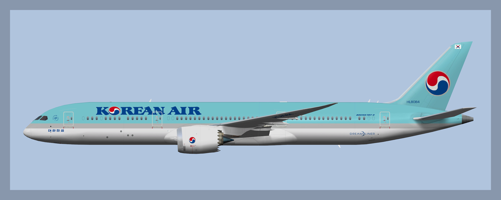 Korean Air Boeing 787-9 Fleet 2020 (FSP Model) – ATCO Repaints