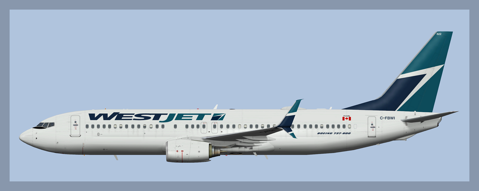 Westjet Boeing 737-800 Fleet (FSP Model) – ATCO Repaints