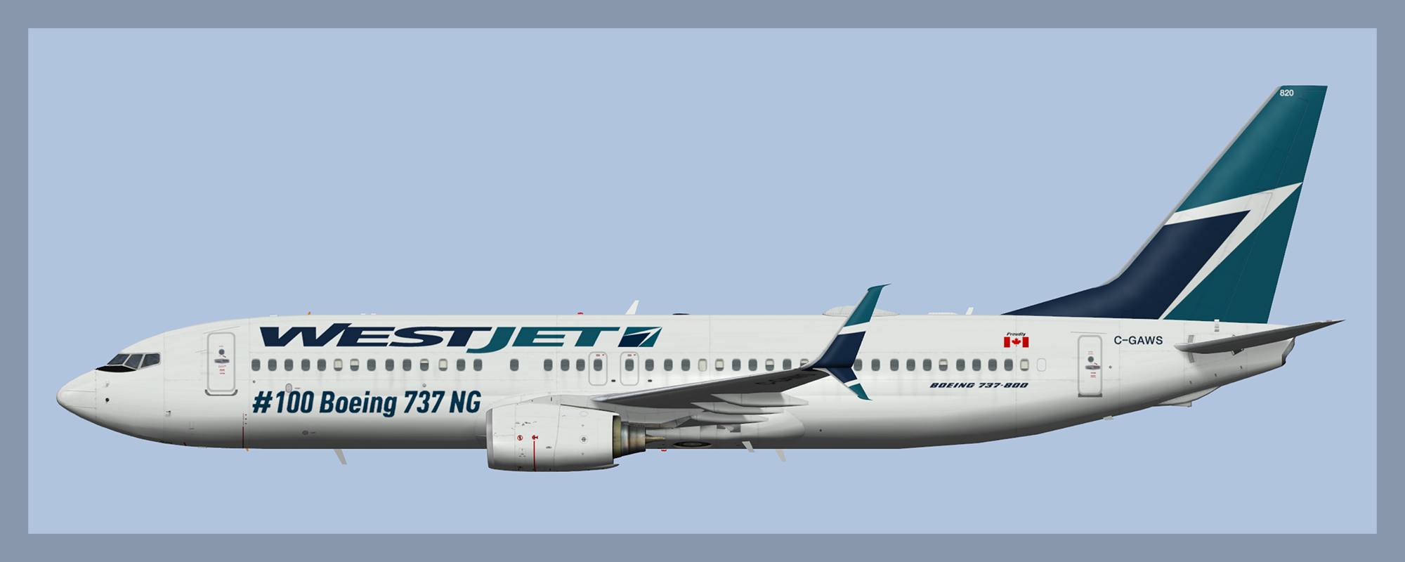 Westjet Boeing 737-800 Fleet (FSP Model) – ATCO Repaints