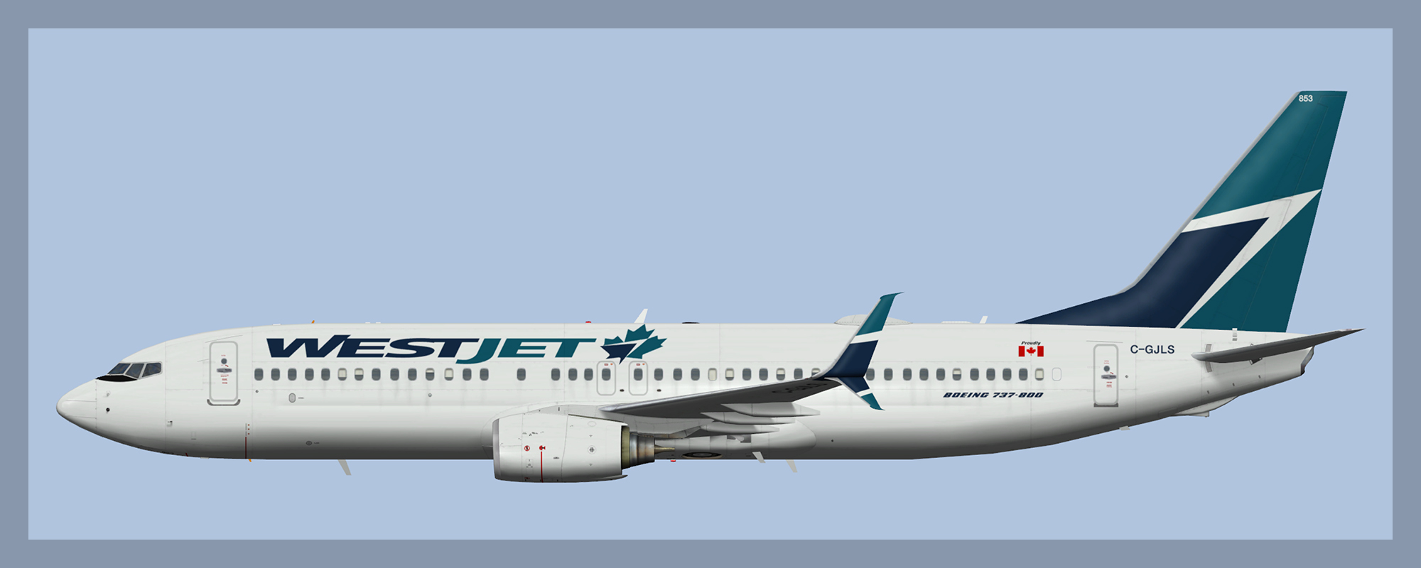 Westjet Boeing 737-800 Fleet (FSP Model) – ATCO Repaints