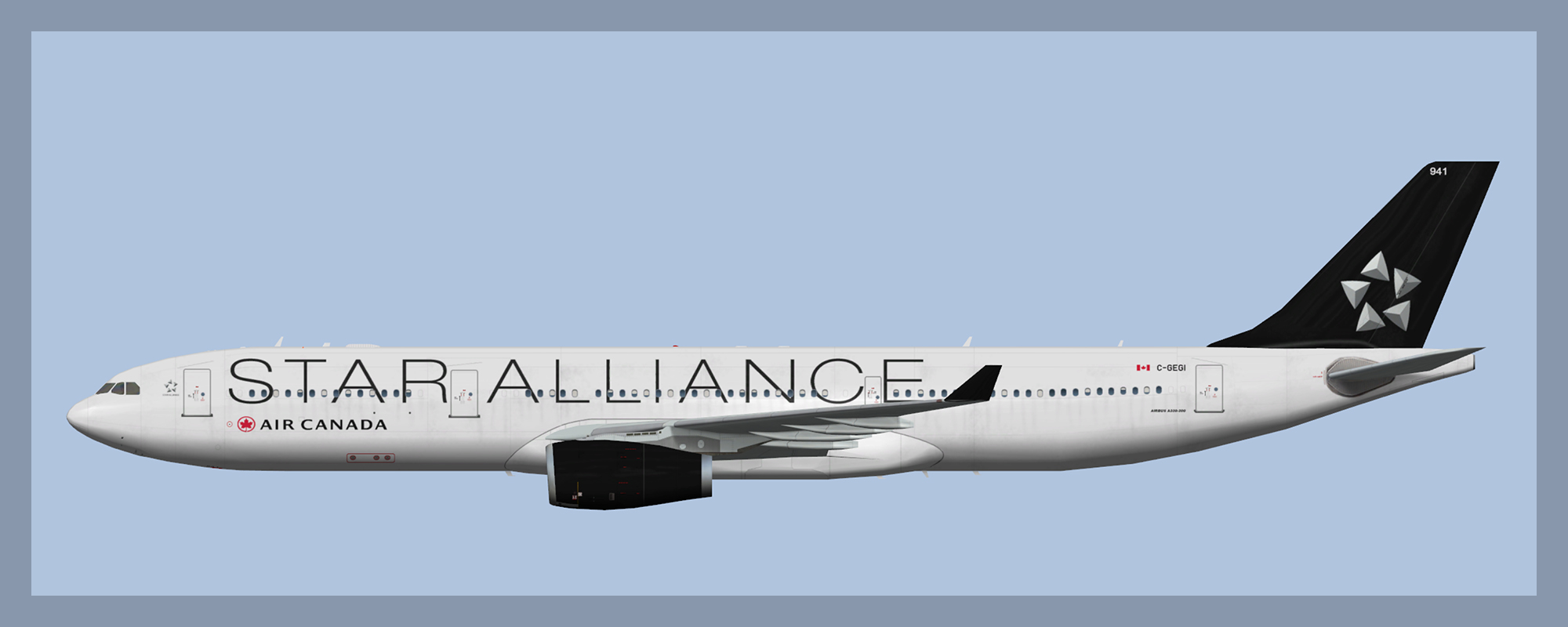 Air Canada Airbus A330-300 2020 (FSP Model) – ATCO Repaints