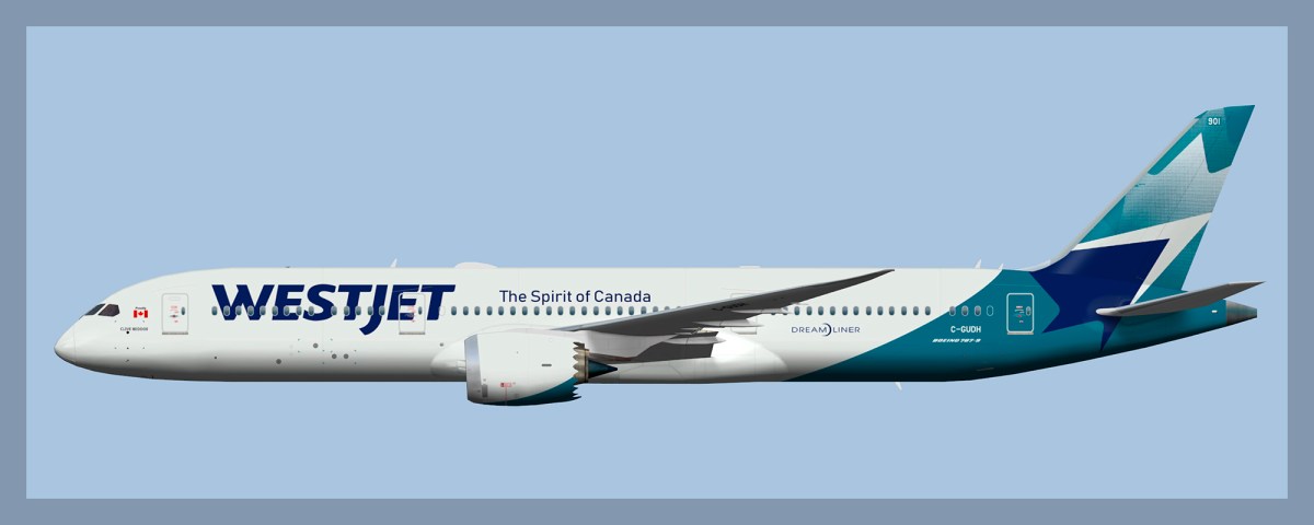 Westjet Boeing 787-9 2020 (FSP Model) – ATCO Repaints