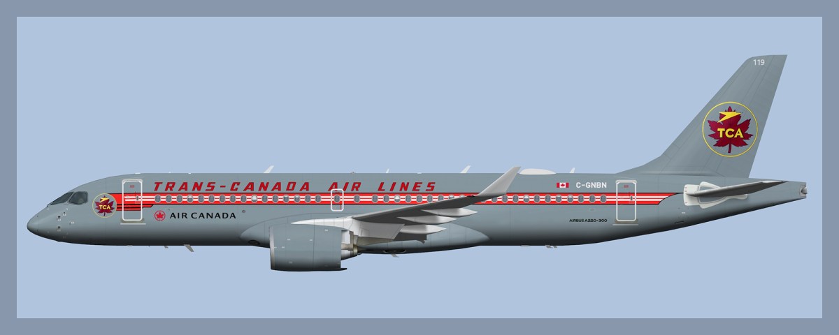 Air Canada Airbus A220-300 Fleet 2021 (FSP Model) – ATCO Repaints
