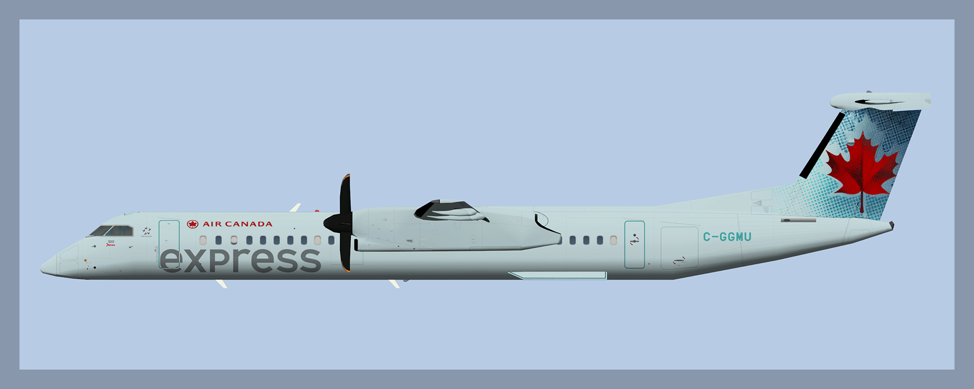 Air Canada Express opb Jazz Dash 8-Q400 (AIG Model) – ATCO Repaints
