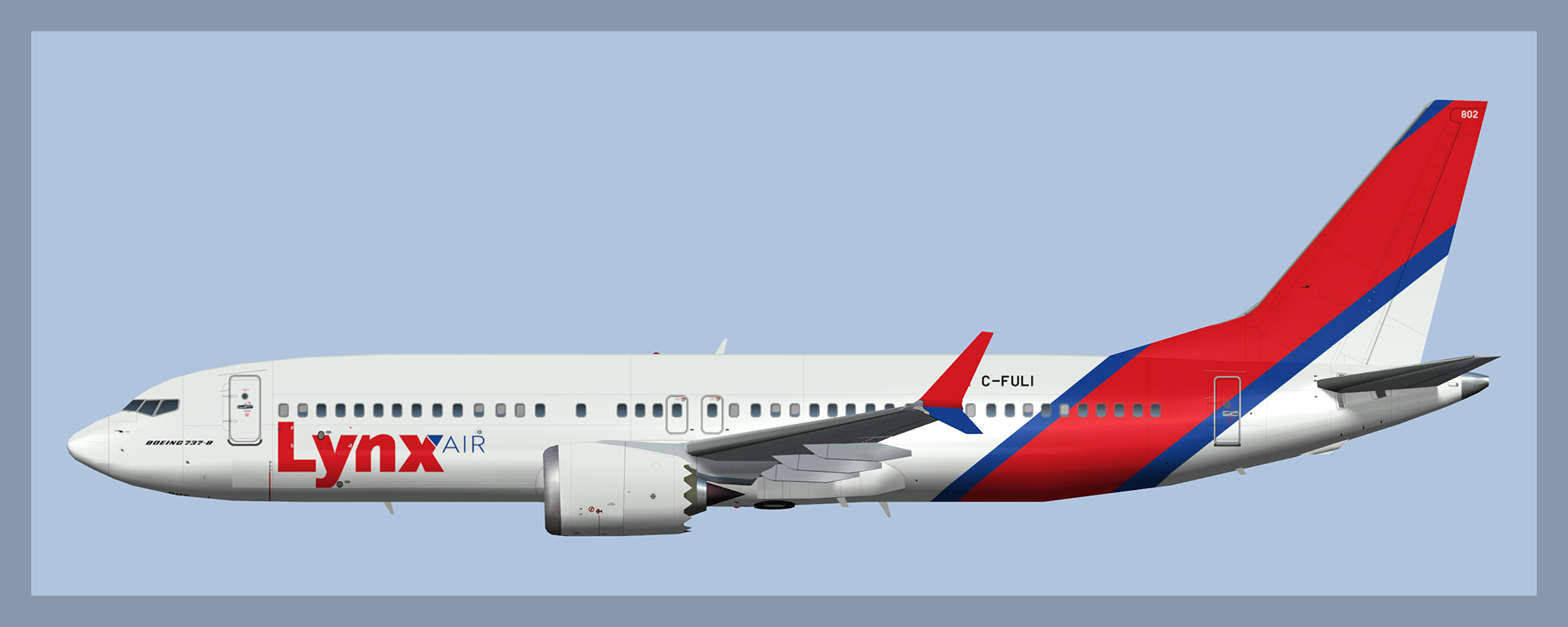 Lynx Air Boeing 737 MAX8 (AIA Model) – ATCO Repaints