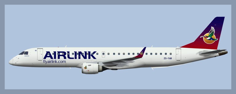 Airlink Embraer E190 Fleet (AIA Model) – ATCO Repaints