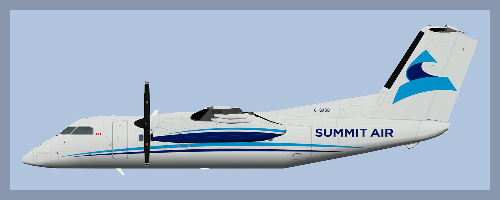 Summit Air Dash 8-100 (AIG Model) – ATCO Repaints