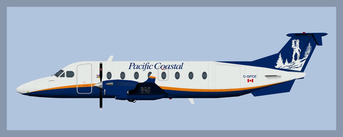 Pacific Coastal Beechcraft B1900D Fleet – ATCO Repaints