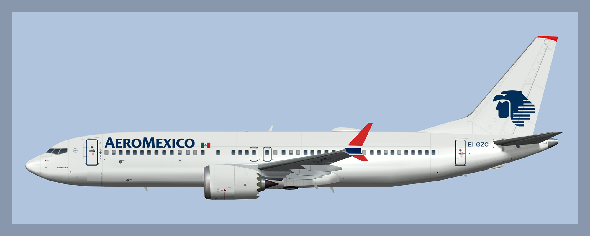 Aeromexico Boeing 737-MAX8 (AIA Model) – ATCO Repaints