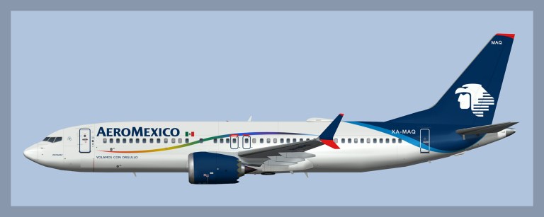 Aeromexico Boeing 737-MAX8 (AIA Model) – ATCO Repaints