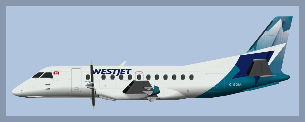 Westjet Link SAAB SF340 NC – ATCO Repaints