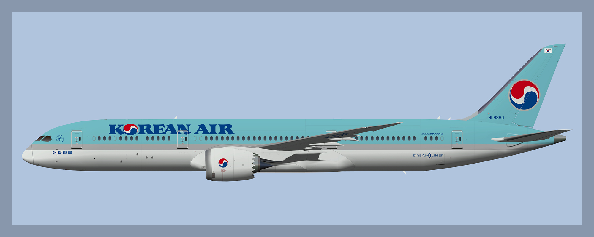 Korean Air Boeing 787-9 (AIG Model) – ATCO Repaints