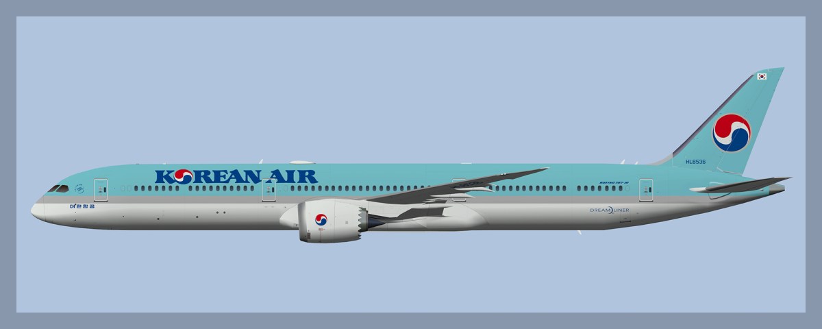 Korean Air Boeing 787-10 (AIG Model) – ATCO Repaints