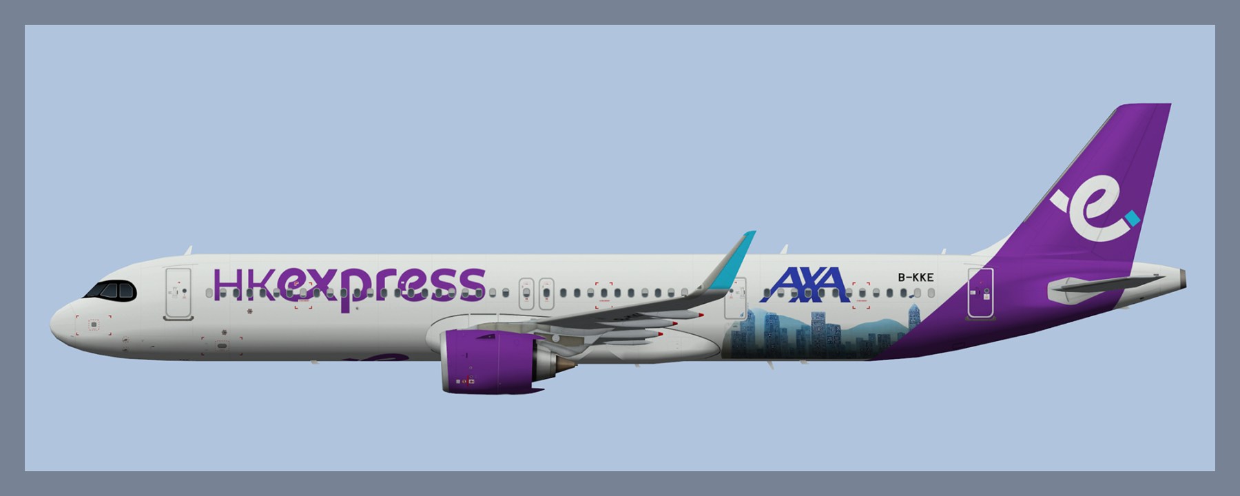 HK Express Airbus A321NEO B-KKE AXA – ATCO Repaints